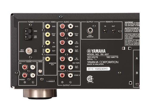 YAMAHA RX-497 Stereo Natural Sound AM/FM Stereo Receiver - Newegg.com
