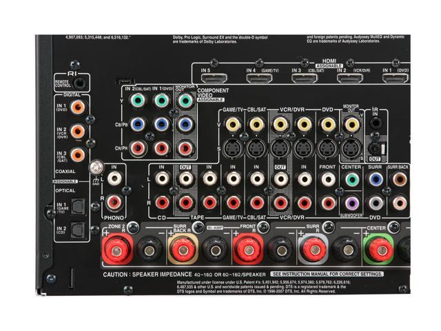 ONKYO TXSR806 7.1-Channel THX Ultra 2 Plus Certified Black Home Theater Receiver - Newegg.com