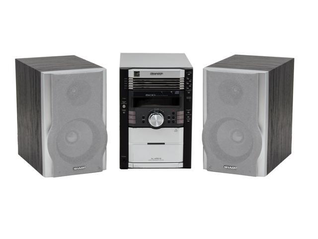 Refurbished: SHARP CD/Radio 5-Disc Changer Shelf System XL-HP515 ...
