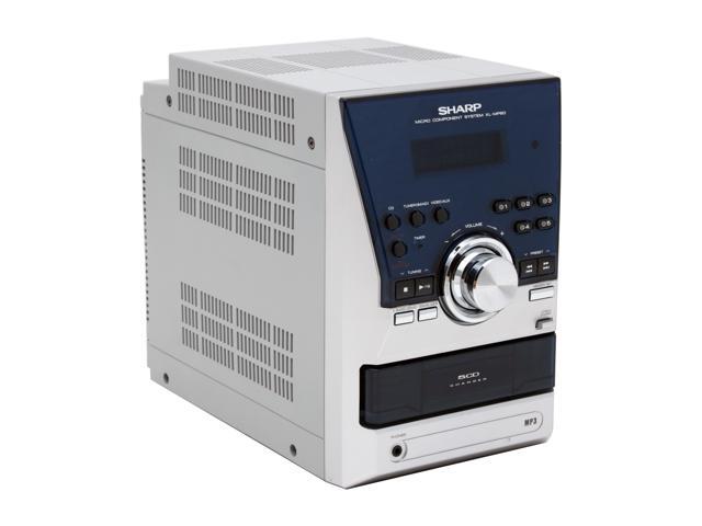 Refurbished: SHARP CD/Radio 5-Disc Changer Shelf System XL-MP60 ...