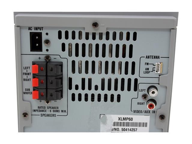 Refurbished: SHARP CD/Radio 5-Disc Changer Shelf System XL-MP60 ...