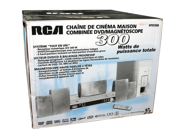 RCA RTD300 300W 5.1CH DVD/VCR Home Theater System - Newegg.com