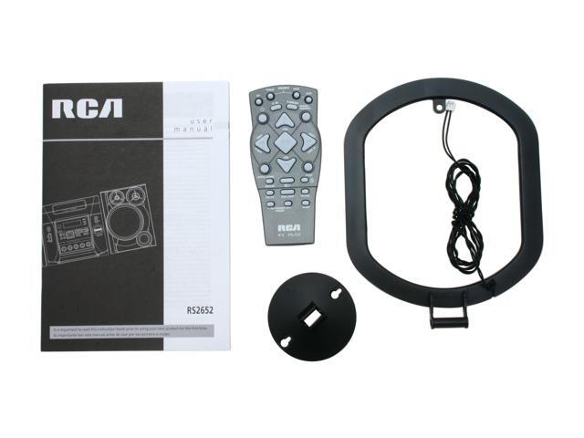 RCA CD/MP3/Radio 5-Disc Changer Shelf System RS2652 - Newegg.com