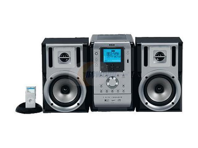RCA CD/MP3/Radio 5-Disc Changer Shelf System RS2130i - Newegg.com