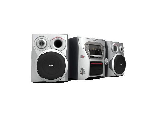 RCA CD/Cassette/MP3/Radio 5-Disc Changer Shelf System RS2663 - Newegg.com