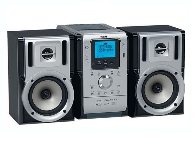 RCA CD 5-Disc Changer Shelf System RS2135i - Newegg.com