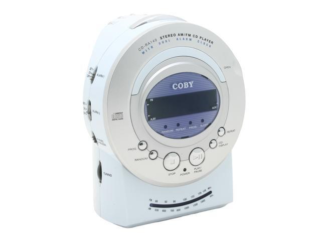COBY CD-RA140 CD Player With Dual Alarm Clock & AM/FM Stereo Radio ...