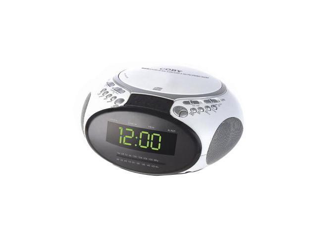 COBY CD-RA145 Am/fm Stereo Radio With Dual Alarm Clock & CD Player ...