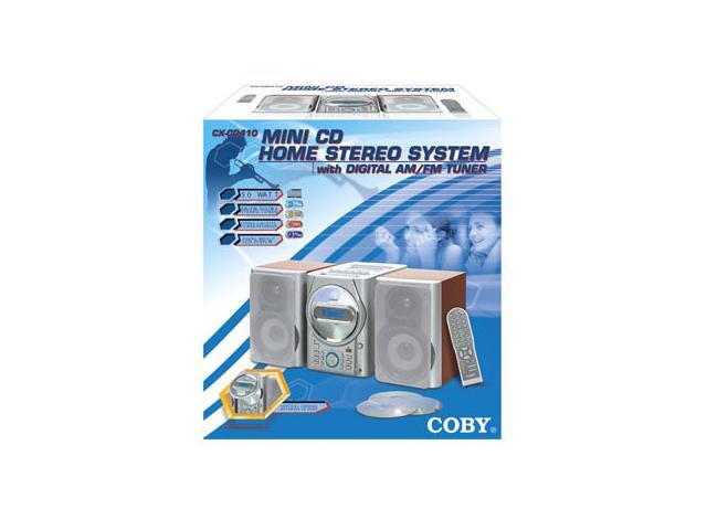 COBY CD/Cassette/Radio 1-Disc Changer Mini Audio System CXCD410 ...