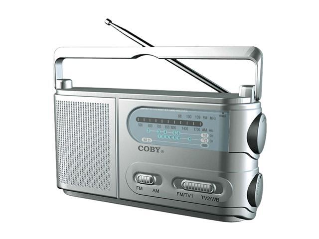 COBY Portable AM/FM/TV/Weather Band Radio CX38 - Newegg.com