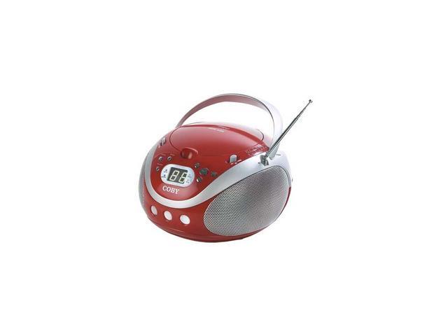 COBY Portable CD Player with AM/FM Stereo Tuner CX-CD241RED - Newegg.com