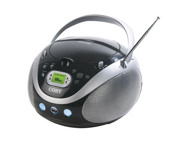 COBY Portable MP3/CD Stereo with AM/FM Radio and USB Port MPCD471 ...