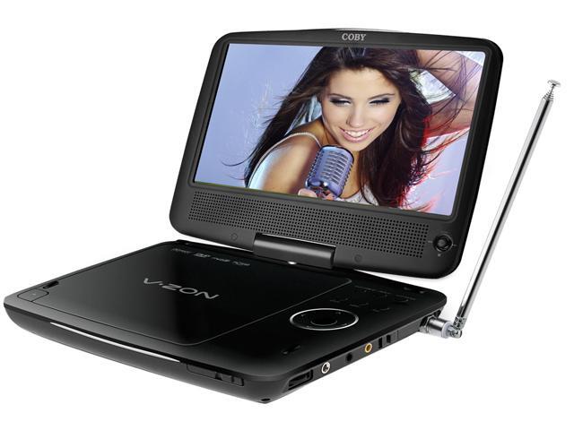 COBY TFDVD9189A 9" Portable DVD / CD / MP3 Player with ATSC Digital TV ...