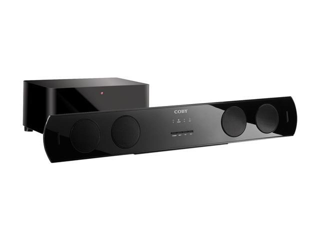 Coby CSMP95 2.1 CH Super Slim Wireless Soundbar with Subwoofer Single ...