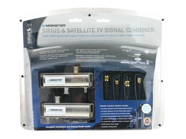 MONSTER SIRIUS Satellite Radio/TV Combiner - Newegg.com