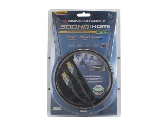 Monster Cable 127665-00 19.68 ft. 500HD High Speed Cable with Ethernet ...