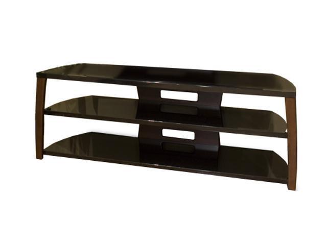 TECH CRAFT Xii60W 60" Wide, Walnut Finish Solid Wood Flat Panel Stand ...