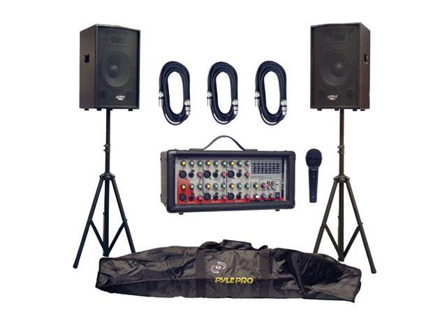 PYLE PAK12MA Complete Powered PA System Package - Newegg.com