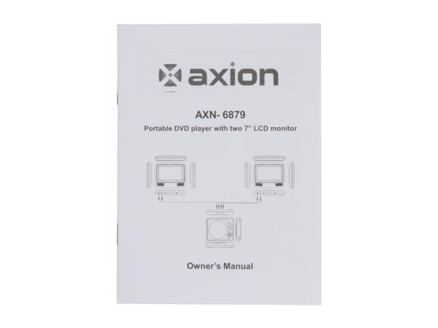 Axion AXN-6879 7" Dual Widescreen Portable DVD Player - Newegg.com