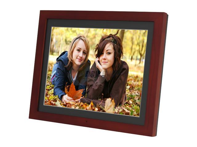 Tricod Inc DPF-LCD12K1-AML-WOOD 12" 12" 800 x 600 Digital Photo Frame ...