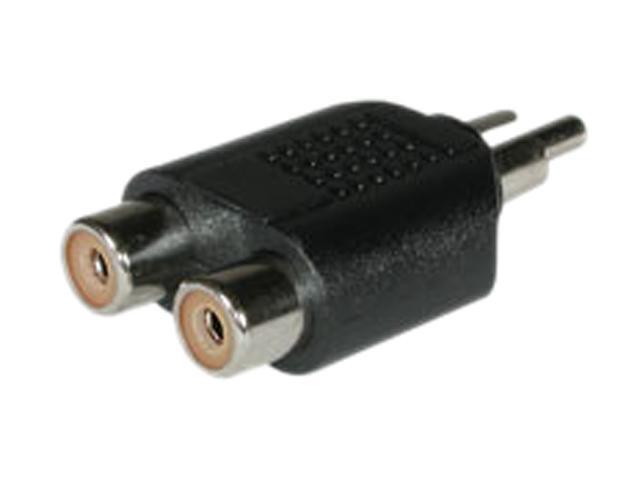 C2G 40650 One RCA Mono Male to Two RCA Mono Female Audio Adapter, Black ...