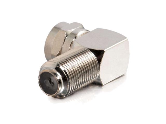 C2G 40669 Right Angle F-Type M/F Adapter Multipack (10 Pack) TAA ...