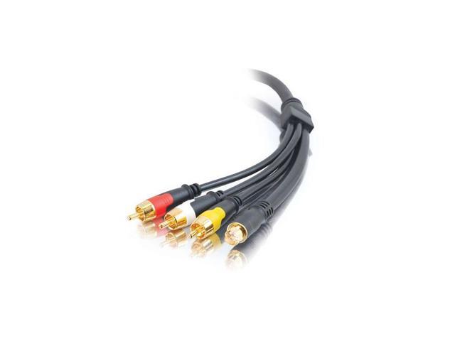 C2G RapidRun S-Video + Composite Video + Stereo Audio V.2 Break-Away ...