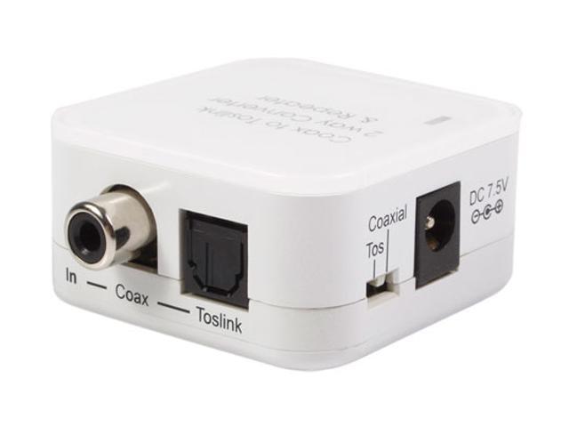 STARTECH.COM Two Way Digital Coax to Toslink Optical Audio Converter ...