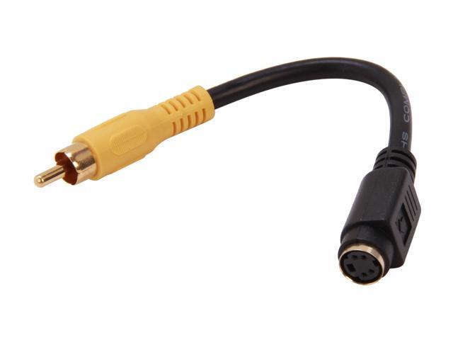 StarTech.com Model SVID2COMPFM 6" S-Video to Composite Video Adapter ...