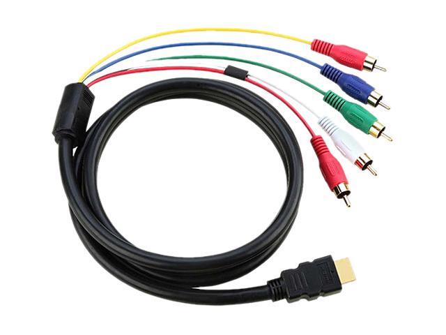 Insten 675754 5 ft. HDMI to 5 RCA Cable - Newegg.com