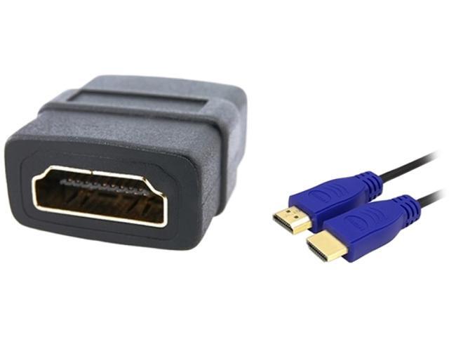 Insten 1105103 1 x HDMI F/F Adapter / 2 x Male to Male HDMI Cable ...
