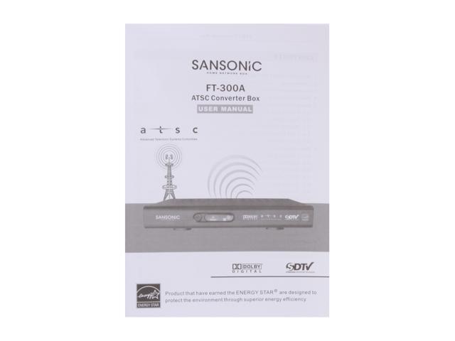 Sansonic FT300A ATSC DTV Tuner Converter Box - Newegg.com
