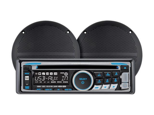 Dual Marine CD Receiver w/ Pair 6.5" Speakers - Newegg.com