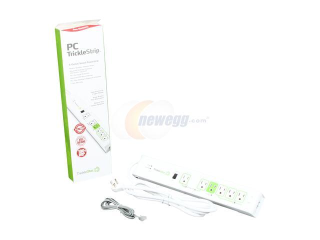 TrickleStar 180SS-US-6XT PC TrickleStrip Smart Powerstrip 6 Outlet ...
