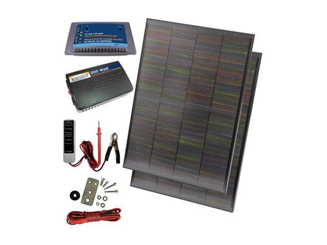 Sunforce 36726 140W CIG Kit with 30 Amp Charge Controller and 200W ...