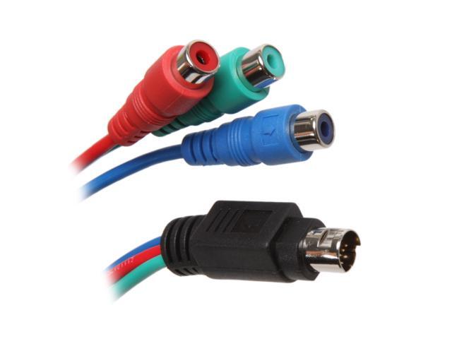Rexus 36700-SRCAHDTV 9-Pin S-Video to RCA HDTV Cable - Newegg.com