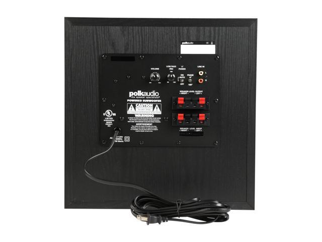 Polk Audio PSW108 10" Powered Subwoofer, Single, Black - Newegg.com