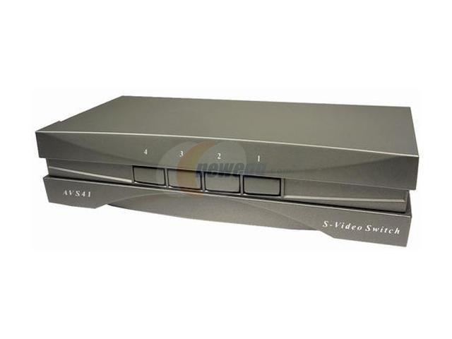 Cables Unlimited SWB-8004 4 Way AV Switch With S-Video Connections ...