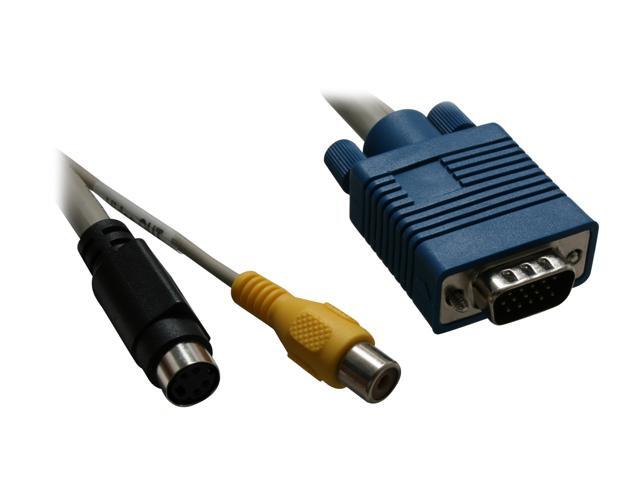 Cables Unlimited - VGA to S-Video or RCA Adpater - 5 INCHES - Newegg.ca