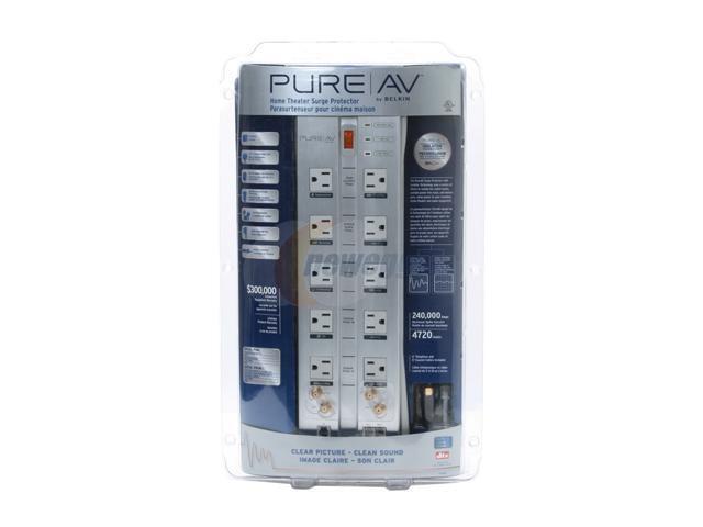 Belkin Pure AV F9A1033fc12 Isolator Home Theater Surge Protector, 12FT ...