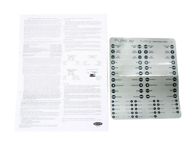 Belkin Pure AV F9A823FC08 8-Outlet Home Theater Surge Protector - Newegg.ca