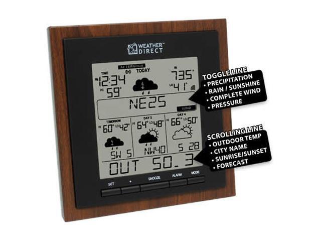 La Crosse Technology WD-3308U-WAL Weather Direct 4 Day Internet Powered ...