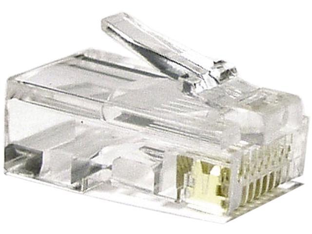 Vanco RJ45 8 Position/8 Conductor Rj-45 Plug 50 Micron Gold Plating 100 ...