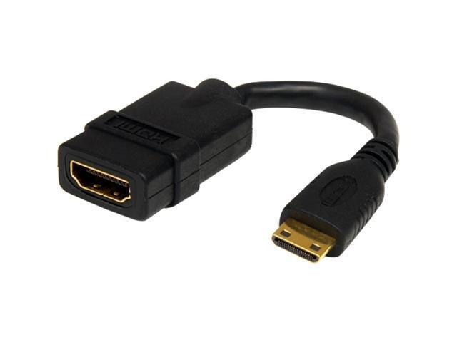 StarTech.com 5in High Speed HDMI Adapter Cable with Ethernet to HDMI ...
