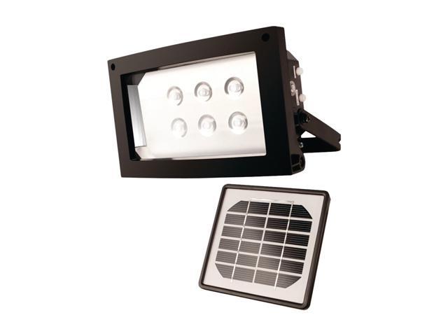 Maxsa 40330 Solar-Powered Flood Light - Black - Newegg.com
