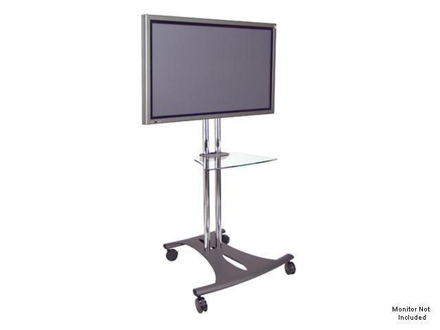 Premier Mounts PSD-EB72C Black 72" High chrome poles Floor Cart ...