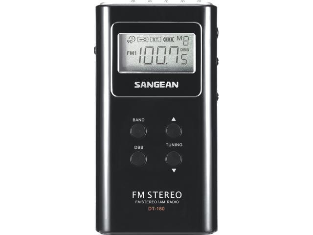 Sangean Pocket Radio Tuner - Black DT-180B - Newegg.com