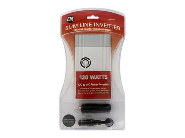 CTA Digital UINV-120 Universal Car and Airplane 120-watt Inverter ...