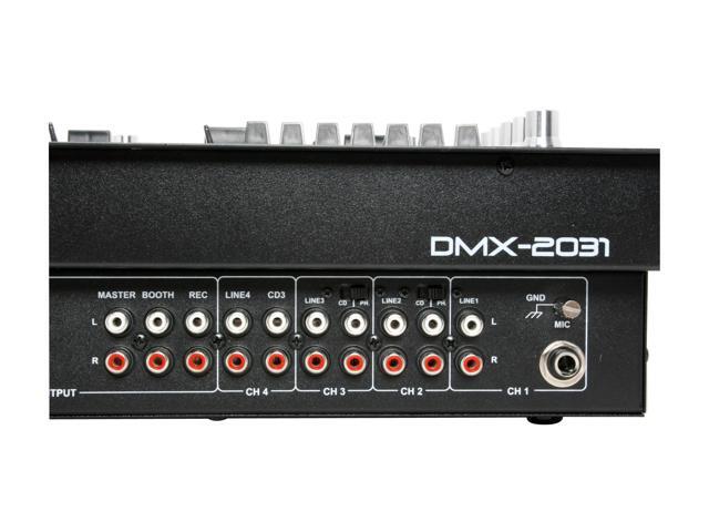 GEM SOUND DMX-2031 4-Channel Rackmount Mixer with Graphic Equalizer ...