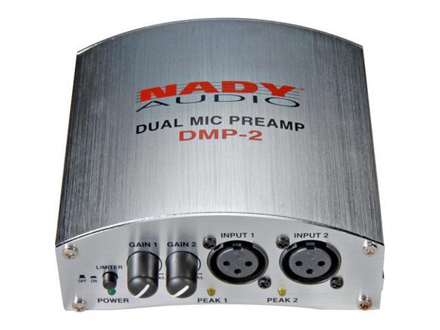 Nady DMP-2 Dual Channel Microphone Preamp - XLR inputs and outputs, 48V ...